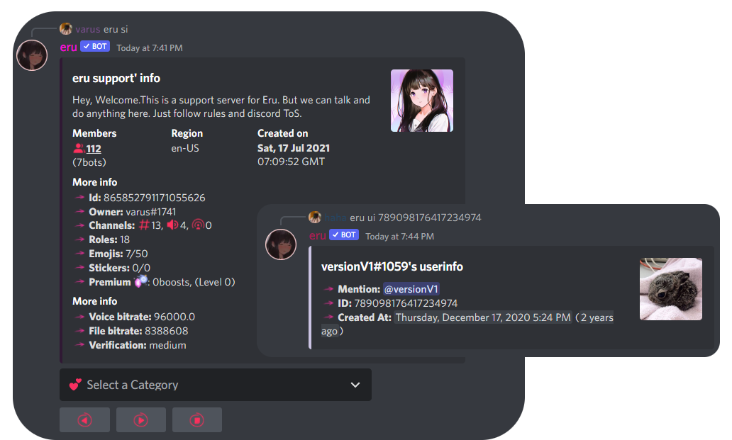 Eru - Discord bot